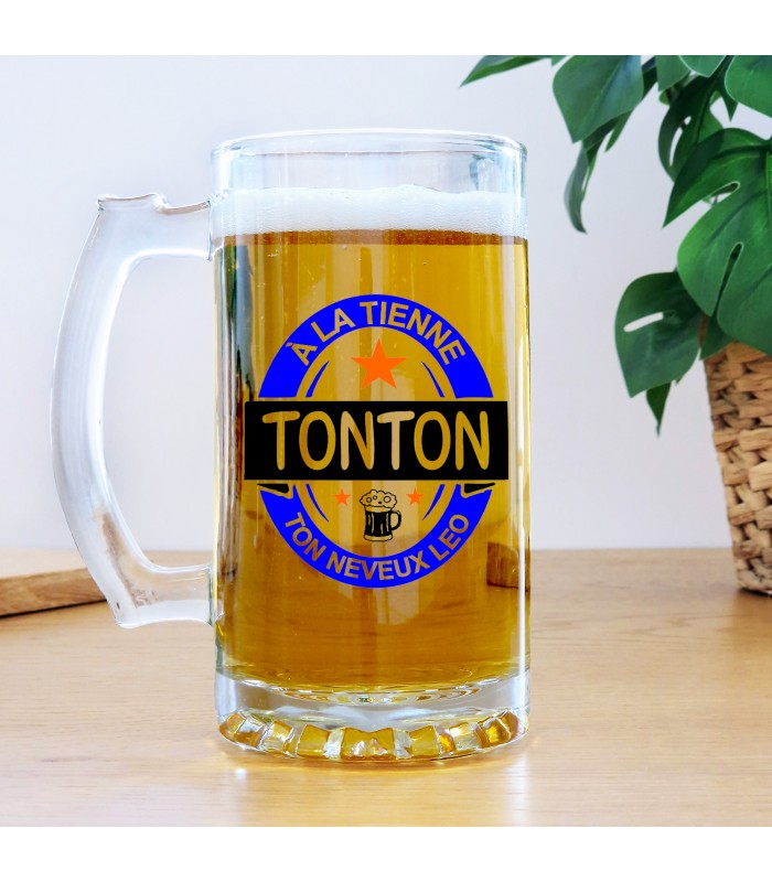 Chope à bière personnalisée - Modèle à la tienne