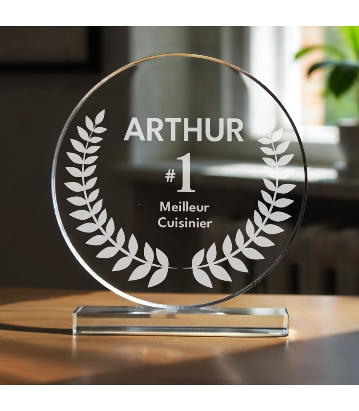 Trophée personnalisé avec votre texte pour toutes les occasions