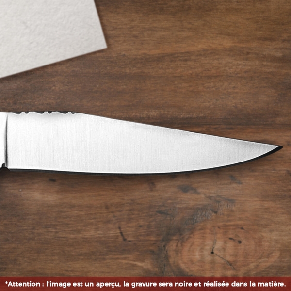 Couteau rustique personnalisé avec votre logo