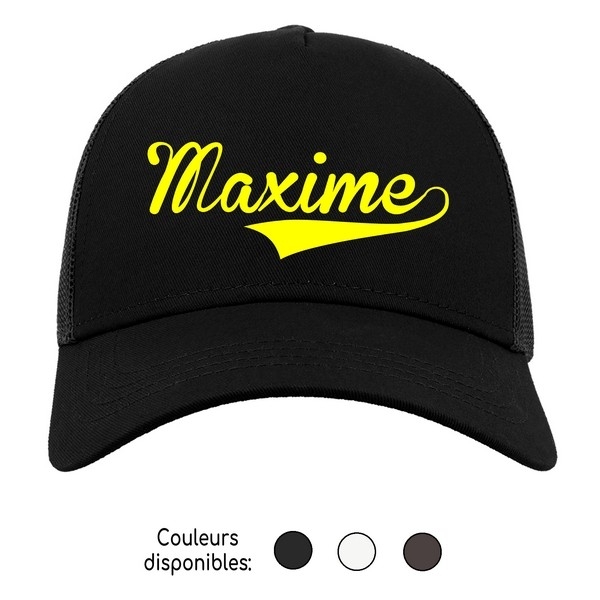 Casquette trucker personnalisable